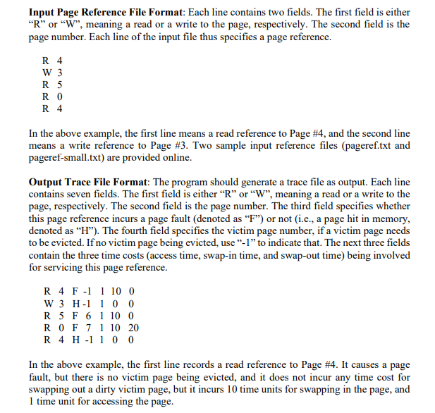 Programming Task Write a program that implements the | Chegg.com