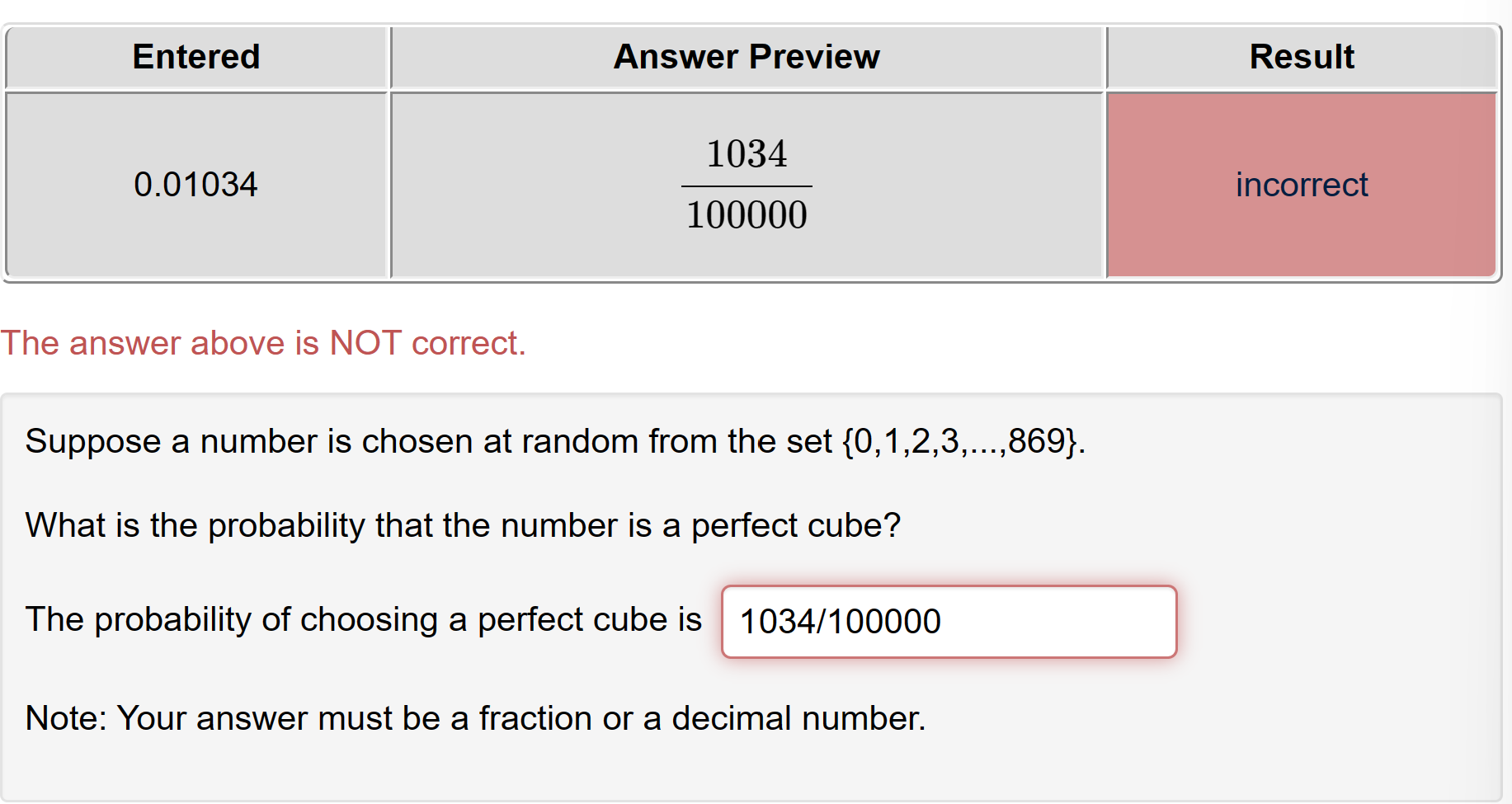Solved The answer above is NOT correct. Suppose a number is | Chegg.com