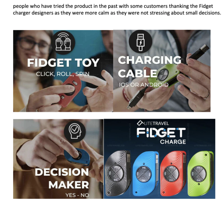 Solved The fidget charger - a universal charging cable | Chegg.com