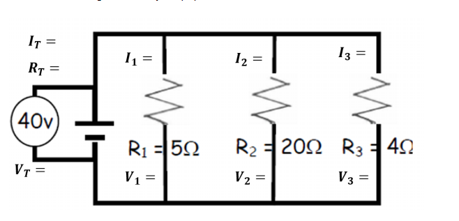 Solved Parallel Circuit 1 What Is V1 V2 V3 V4 I1 I2 1287