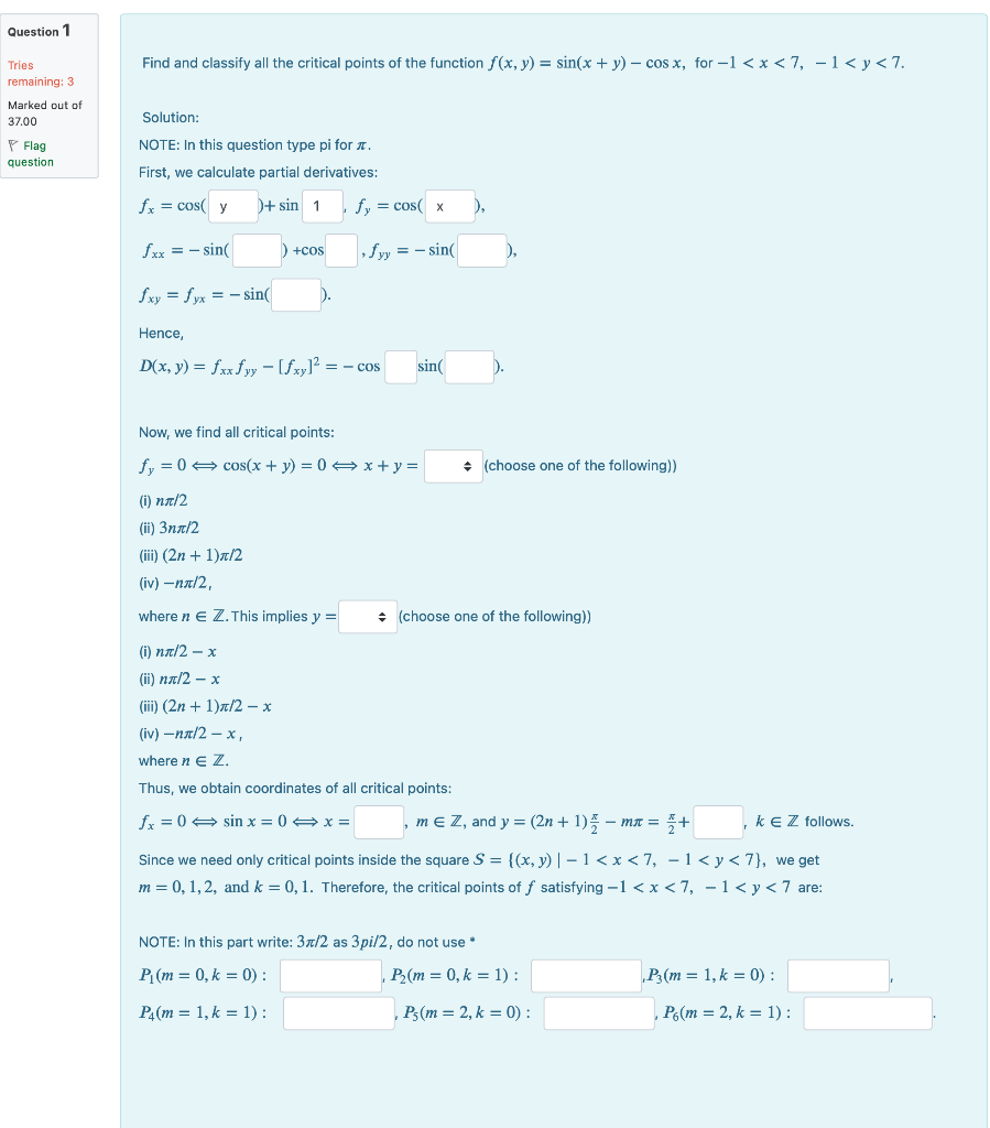 Solved ClasificationFind and classify all the critical | Chegg.com