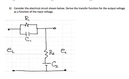 Solved 6) Consider the electrical circuit shown below. | Chegg.com