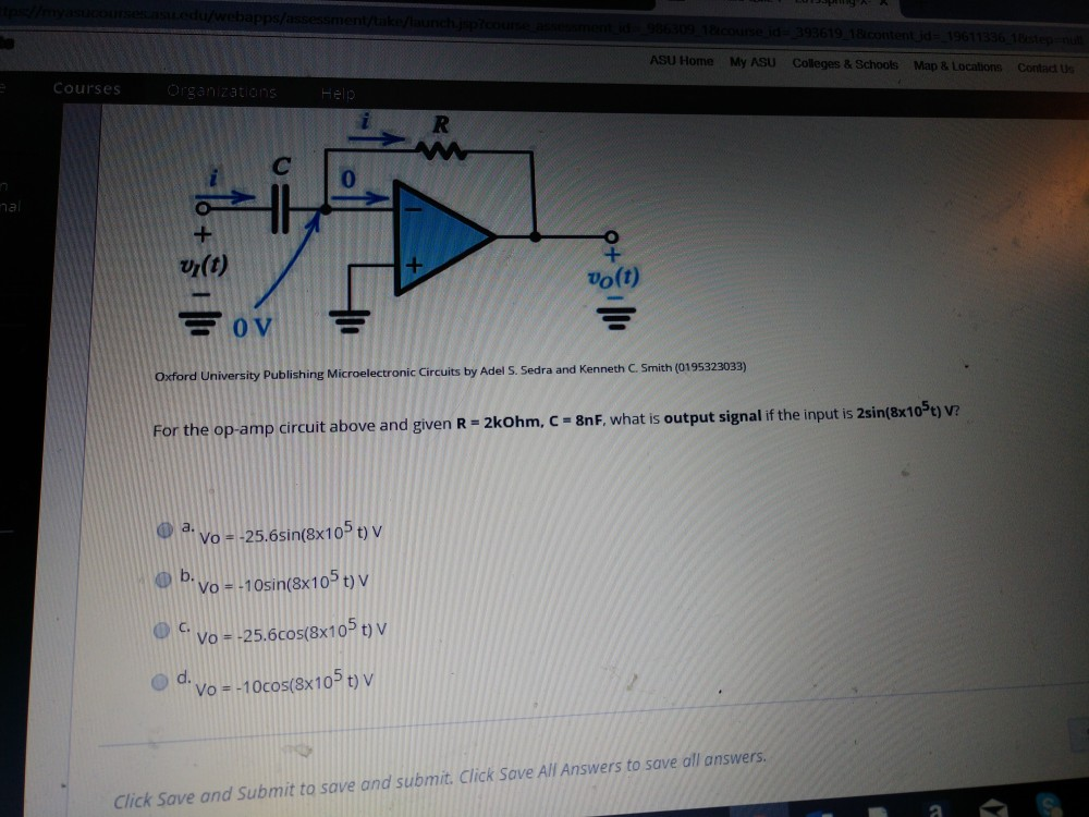 Solved du/webapps ASU Home My ASU Colleges & Schools Courses | Chegg.com