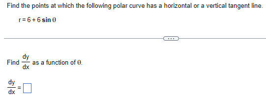 Solved Find the points at which the following polar curve | Chegg.com