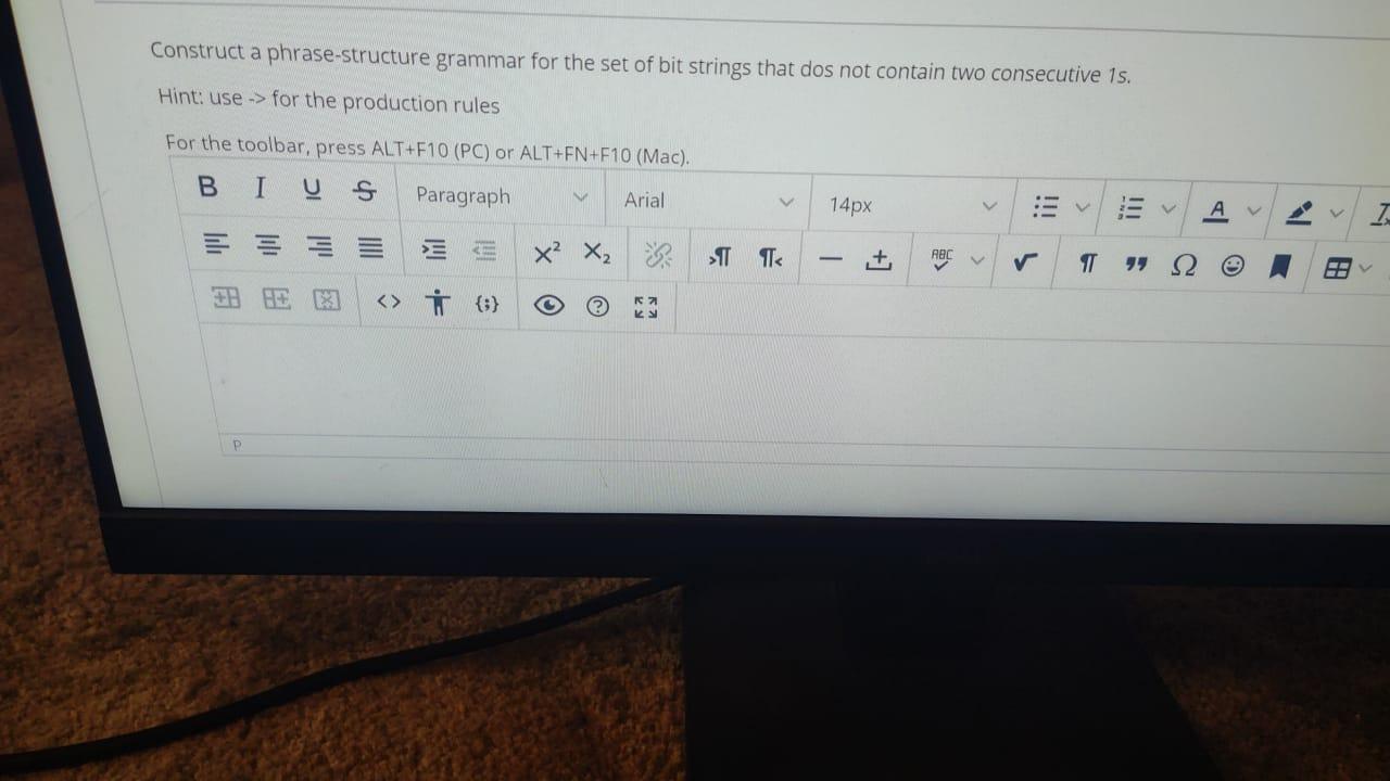 Solved Construct a phrase-structure grammar for the set of | Chegg.com