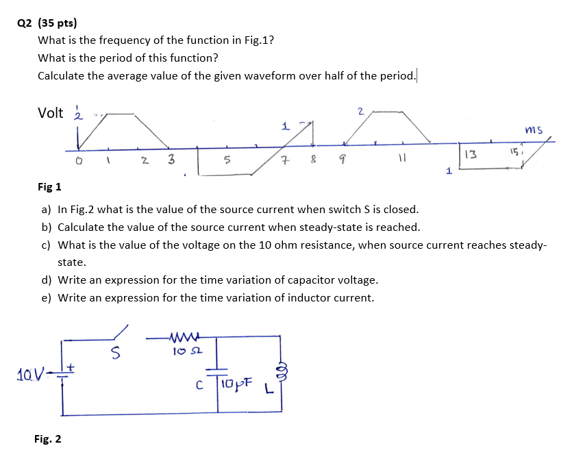 Solved 22 (35 pts) What is the frequency of the function in | Chegg.com