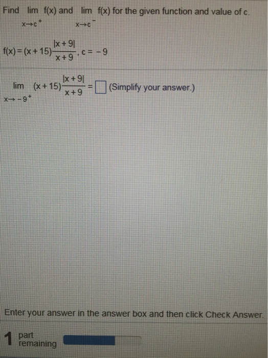 Solved Find Lim F X And Lim F X For The Given Function And