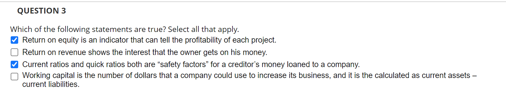 Solved Which of the following statements are true? Select | Chegg.com