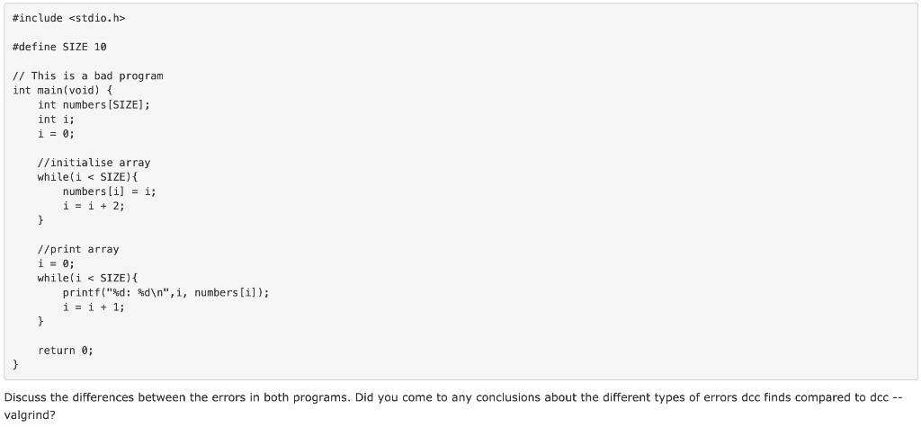 Solved Exercise 2: Arrays and Runtime Errors For this lab | Chegg.com