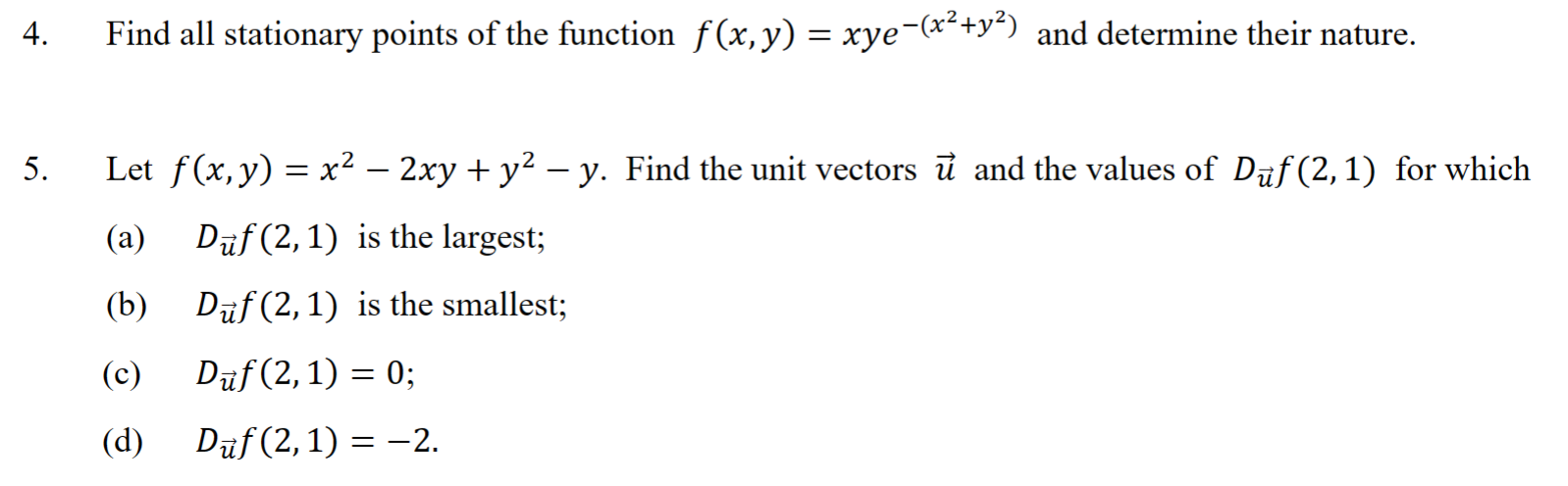 Solved 4. Find all stationary points of the function | Chegg.com