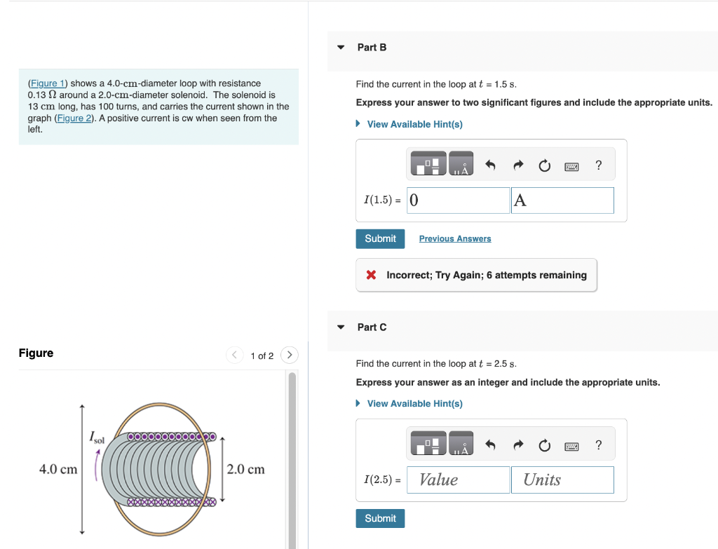 Solved (Figure 1) shows a 4.0-cm-diameter loop with | Chegg.com