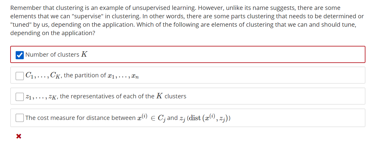 Solved Remember that clustering is an example of | Chegg.com