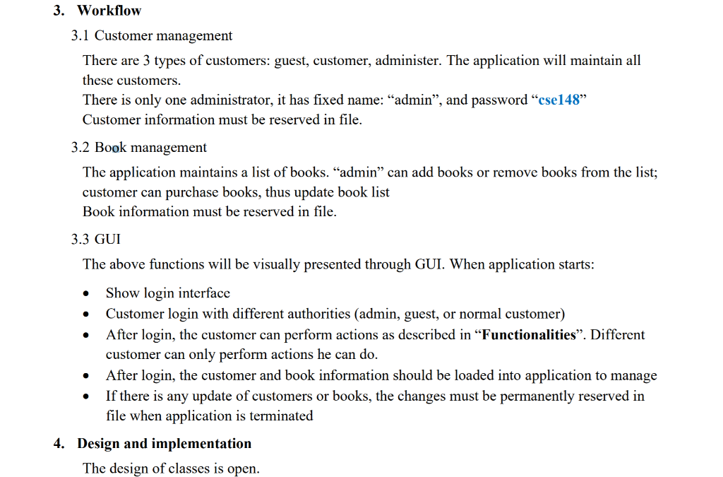 1. General Function Design and implement a GUI based | Chegg.com