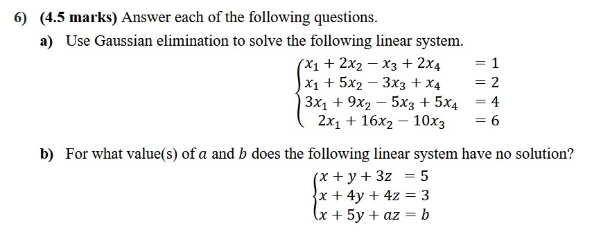 Solved ( 4.5 ﻿marks) ﻿Answer each of ﻿the following | Chegg.com
