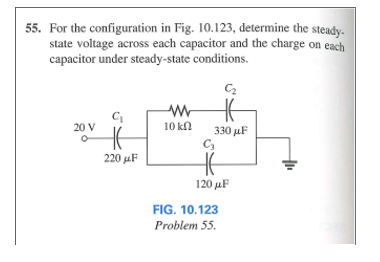 Solved Circuit Analysis problem: 55. For the configuration | Chegg.com