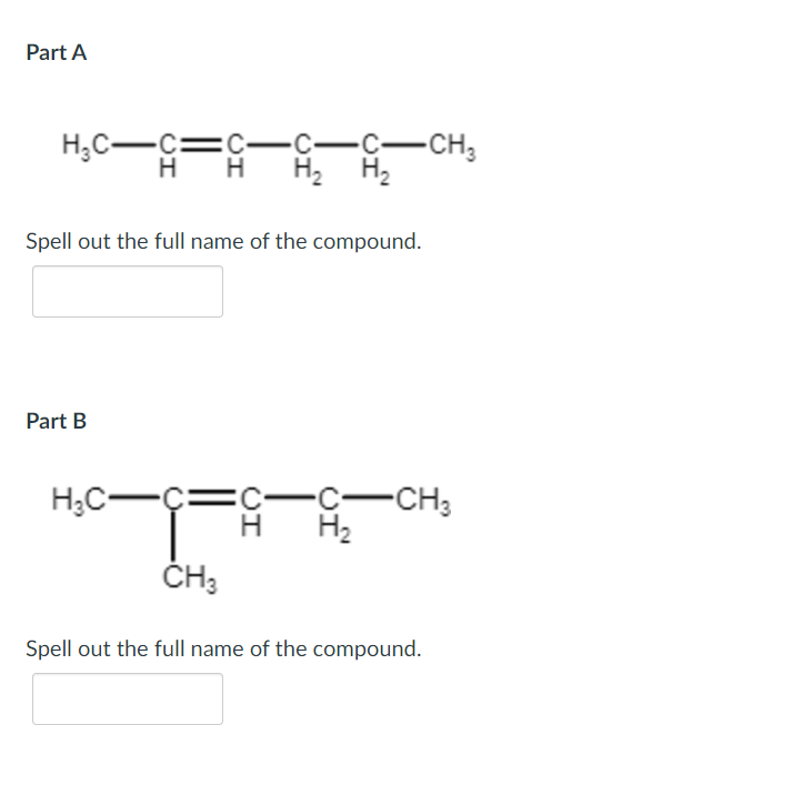 Solved Spell out the full name of the compound. Part B Spell | Chegg.com