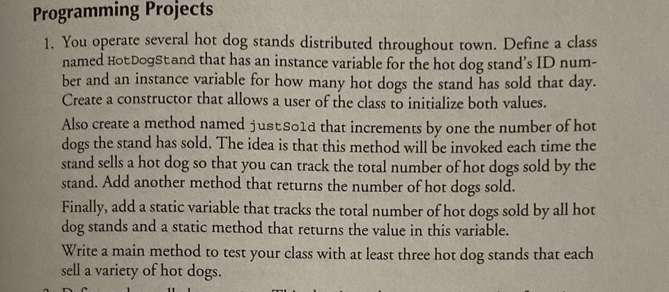 Solved Problem: Complete Programming Project 1 (pg. 339, | Chegg.com