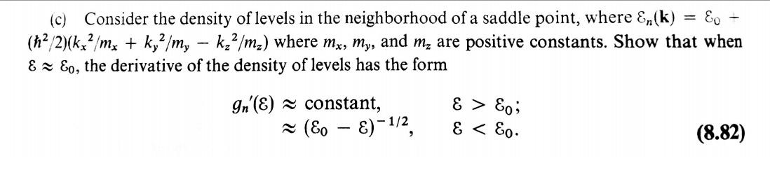 Solved This is part C of question 8.2 in Solid State Physics | Chegg.com