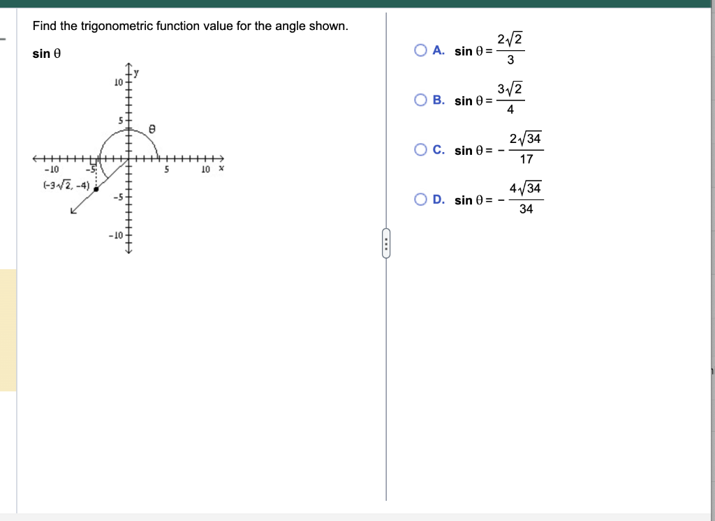 Solved Find two real numbers between −2π and 2π that | Chegg.com
