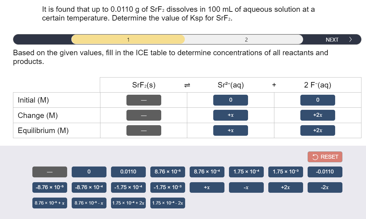 Solved It is found that up to 0.0110 g of SrF2 dissolves in | Chegg.com