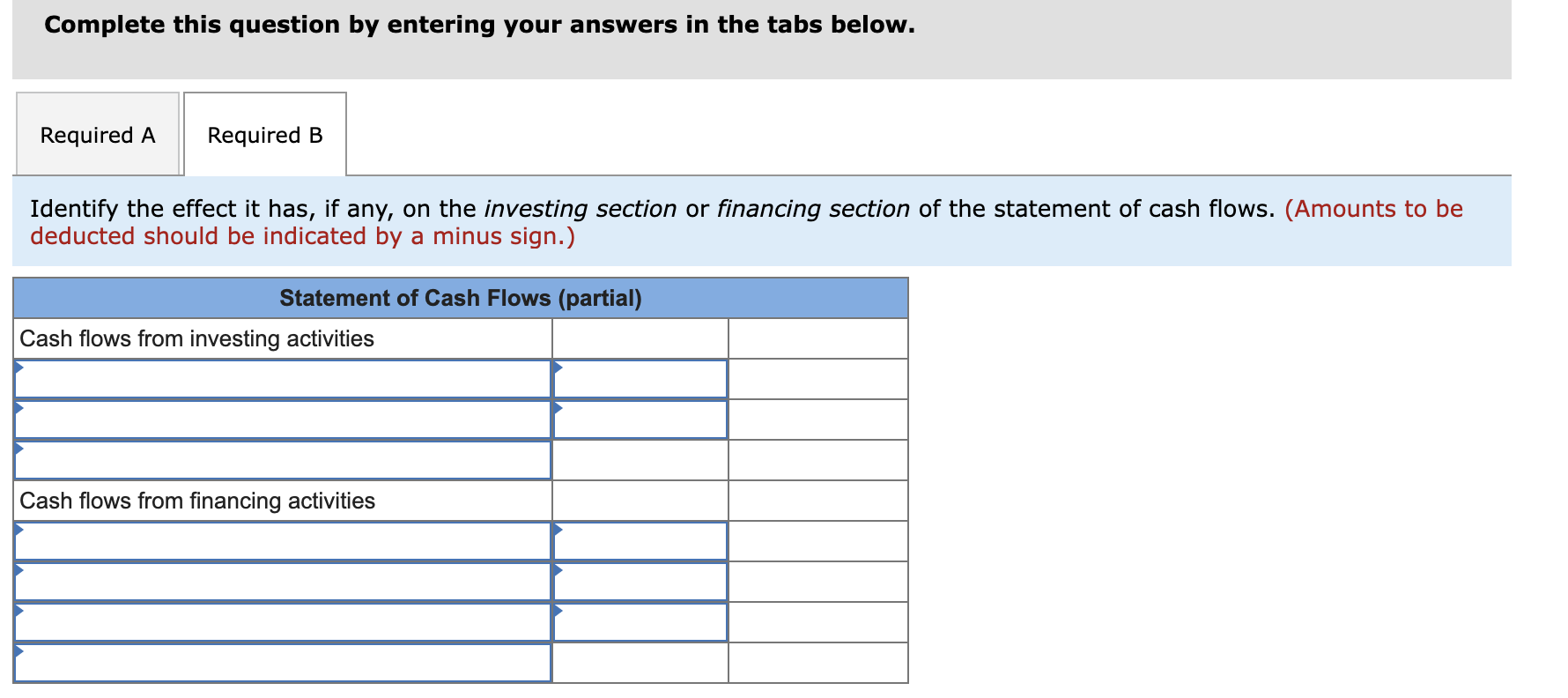 Solved For each of the following separate transactions: 1. | Chegg.com
