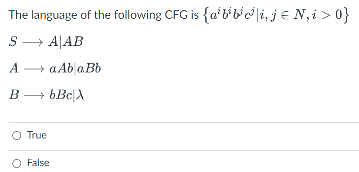 Solved The language of the following CFG is | Chegg.com