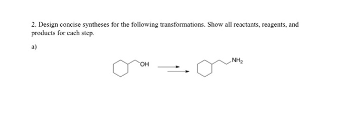 Solved 2. Design concise syntheses for the following | Chegg.com