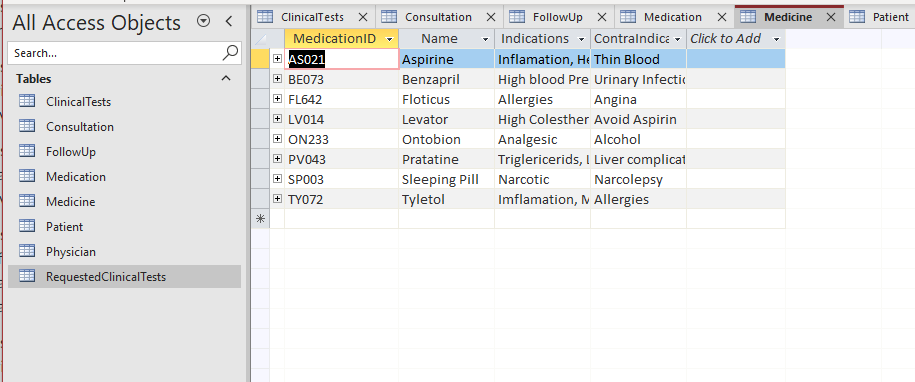 Solved List the MedicationId and the names of all medicine | Chegg.com