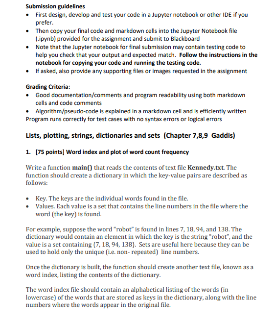 Solved Submission guidelines - First design, develop and | Chegg.com