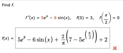 Solved Find f | Chegg.com