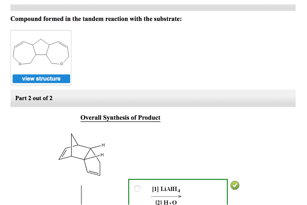 Solved Compound formed in the tandem reaction with the | Chegg.com