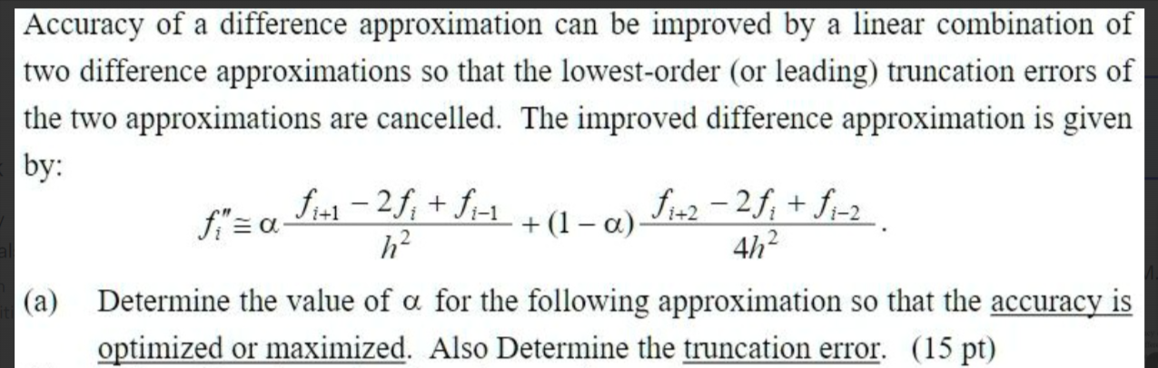 Solved Accuracy of a difference approximation can be | Chegg.com