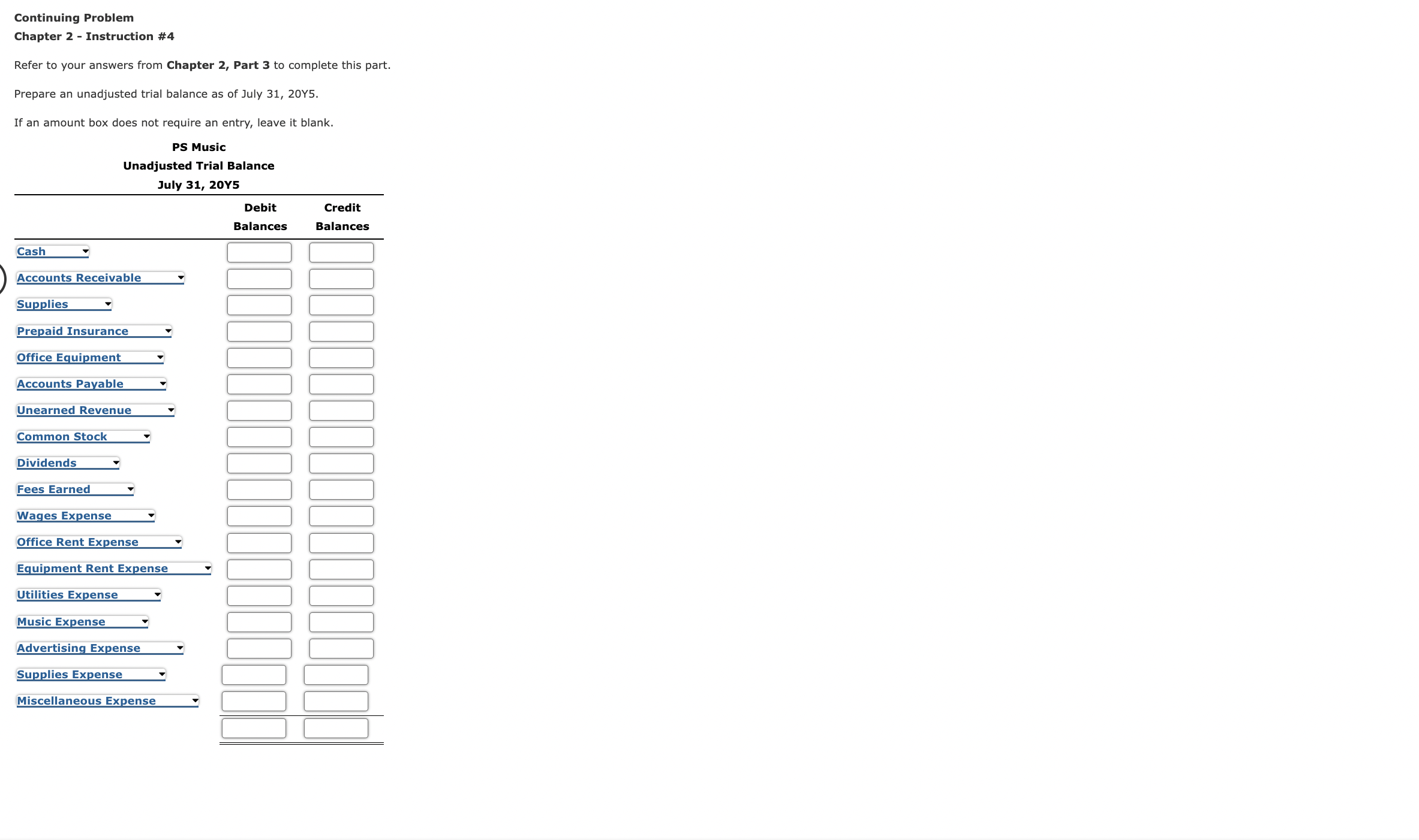 Solved Continuing Problem Chapter 2 - Instruction \# 2 The | Chegg.com