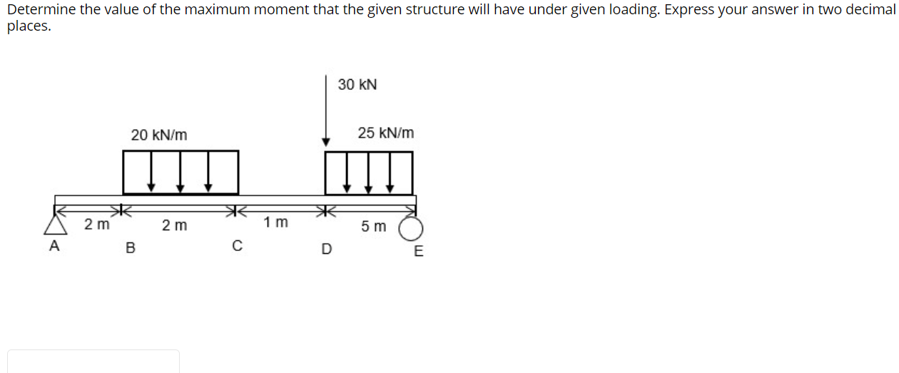 Solved Determine the value of the maximum moment that the | Chegg.com