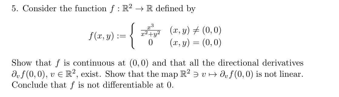Solved Consider the function f:R2→R ﻿defined | Chegg.com