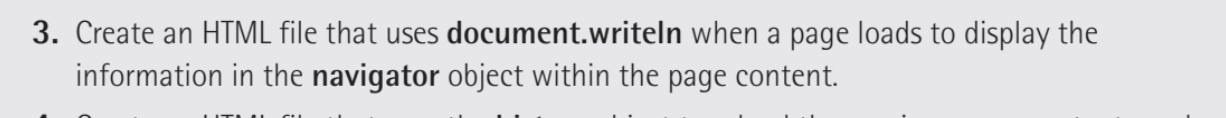Solved 3. Create an HTML file that uses document.writeln | Chegg.com