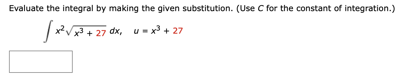 Solved Evaluate the integral by making the given | Chegg.com
