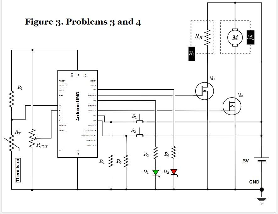 Question 4 You have the Arduino circuit in Fig. 3. | Chegg.com