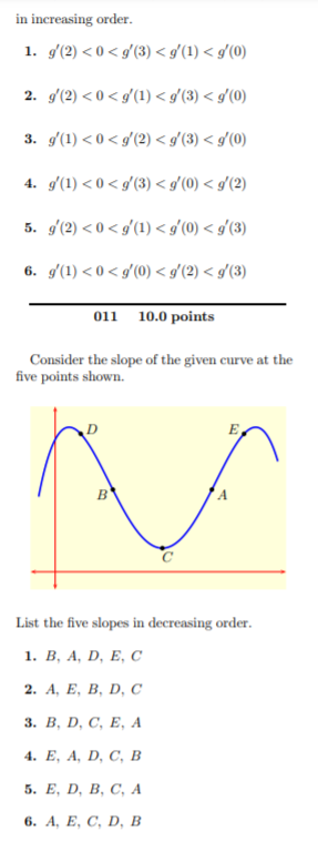 Solved The graph of a differentiable function g is shown in | Chegg.com