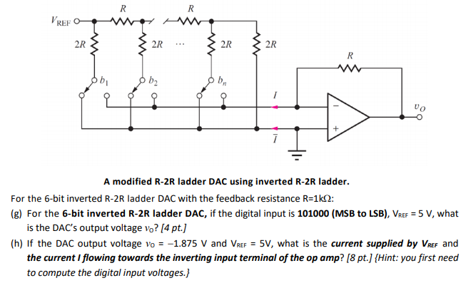 Solved Problem 1. (30 pt.) (continued) R w 2R R R VO 2R 2R | Chegg.com