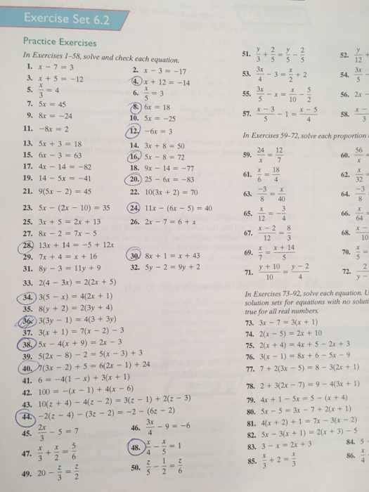 Solved Exercise Set 62 Practice Exercises In Exercises 
