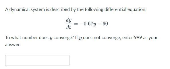 Solved A dynamical system is described by the following | Chegg.com