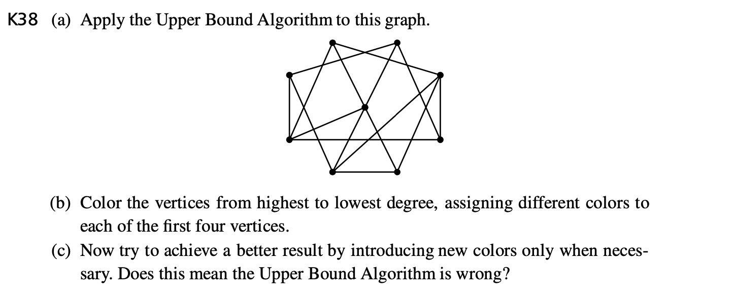 Solved K38 (a) Apply the Upper Bound Algorithm to this | Chegg.com