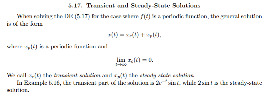 Solved Using the formula from here: (a)-- (x¨)+x=sint, | Chegg.com