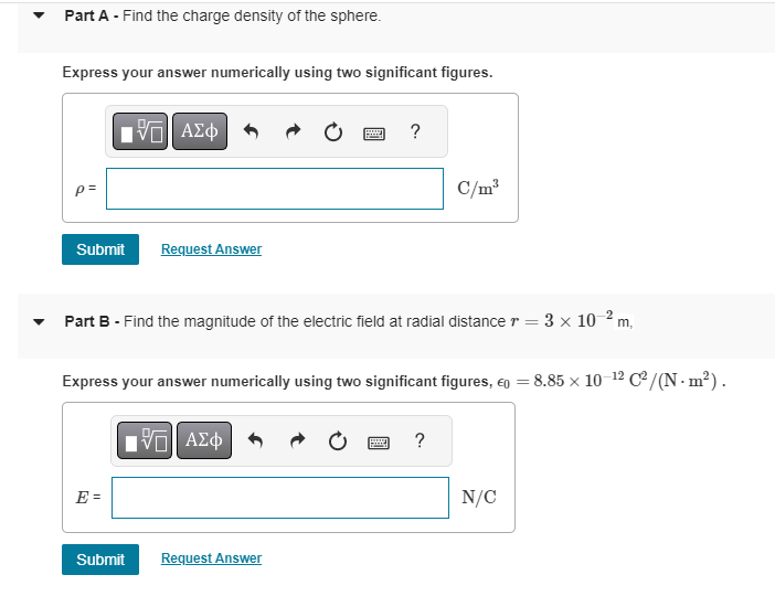 Solved A total charge Q=2.5μC is uniformly distributed to | Chegg.com