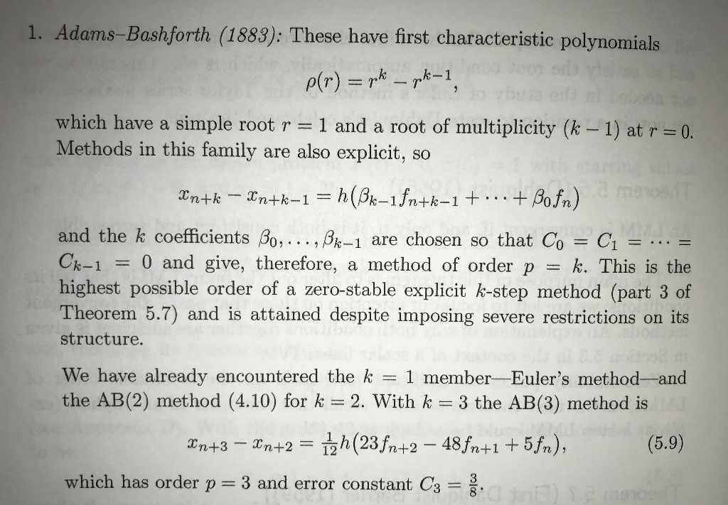 Question is as follows: NOTE: • Subject: Numerical | Chegg.com