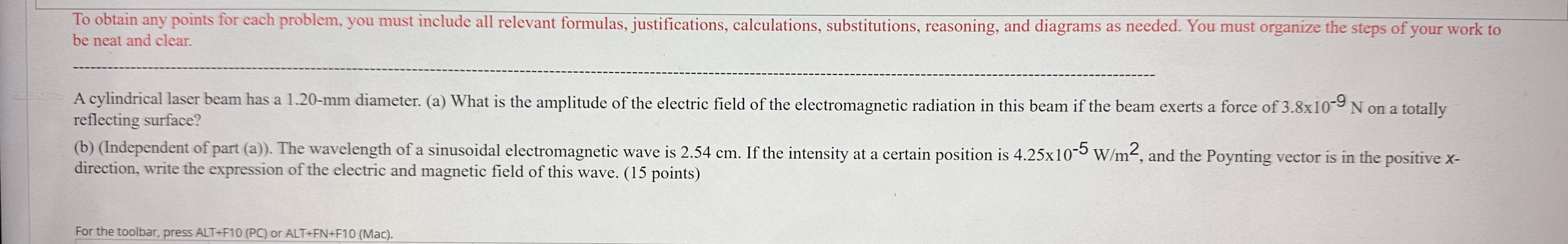 Solved To obtain any points for each problem, you must | Chegg.com