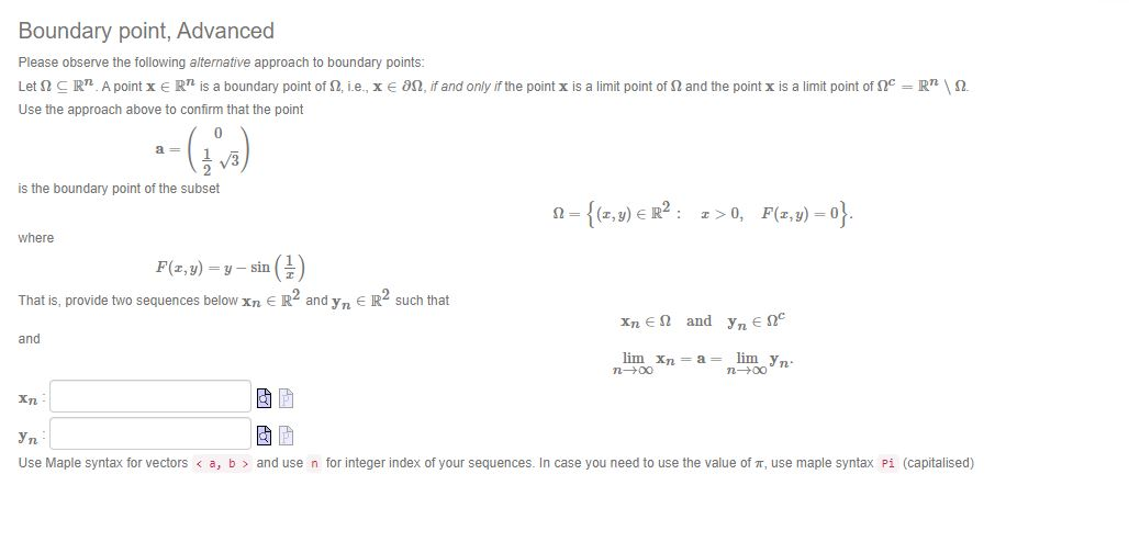 Solved Boundary point, Advanced Please observe the following | Chegg.com