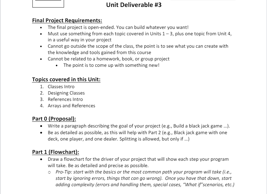 Solved I have a Final Deliverable using Java , please used | Chegg.com