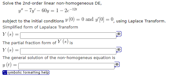 Solved Solve the 2nd-order linear non-homogeneous DE, y" - | Chegg.com